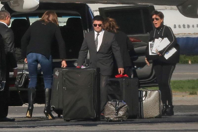 Kris Goes Commando! Jenner Exposes Her Bare Butt In See-Through Leggings!