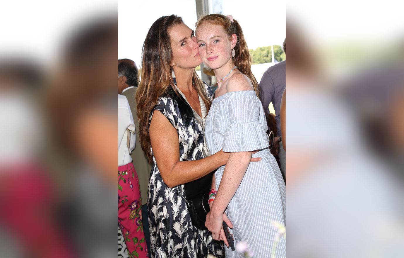 Brooke Shields Poses With Her Stunning Daughter Grier At A Horse Show