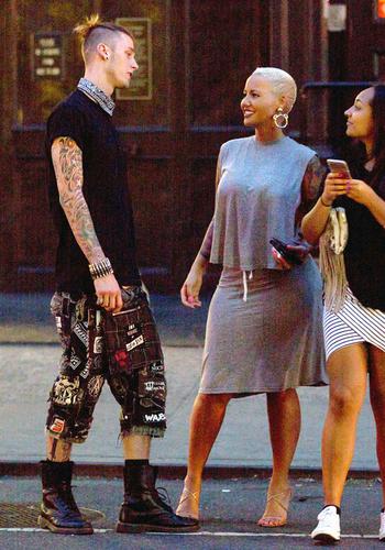 Amber Rose And Machine Gun Kelly Have A Date Night In NYC On Mother's Day!