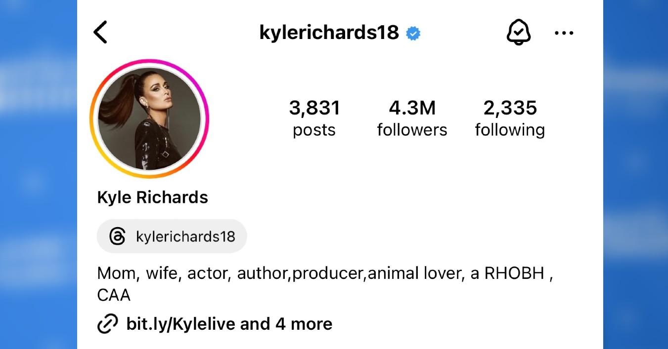 Kyle Richards Drops Mauricio Umansky's Last Name From Her Instagram