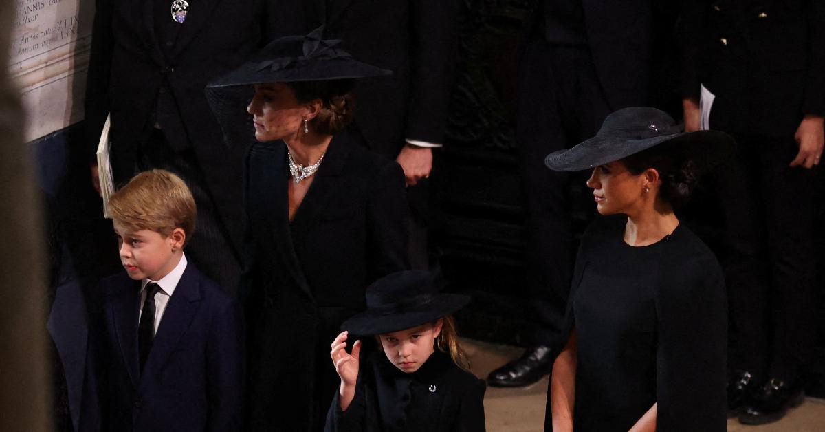 Kate Middleton, Meghan Markle Arrive At Queen's Funeral Together