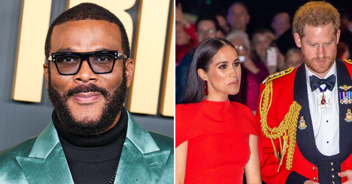 Tyler Perry Shuts Down Question About Meghan Markle & Prince Harry