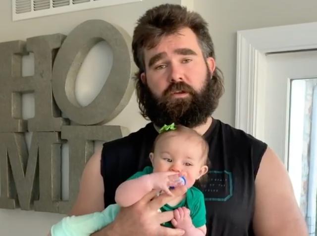 Jason Kelce's Cutest Moments With His & Wife Kylie's 3 Kids: Photos