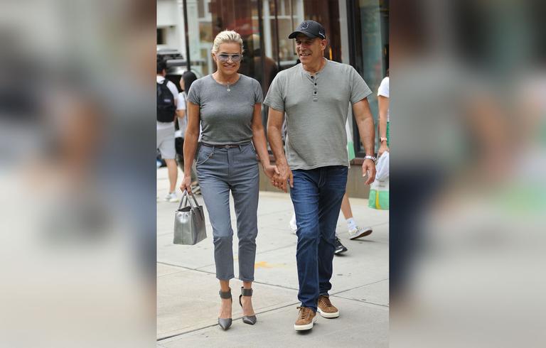 Yolanda Hadid Snuggles With Boyfriend During Their First Red Carpet ...
