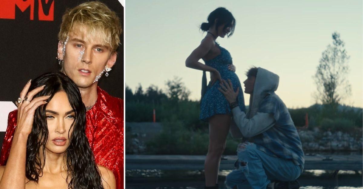 Is Megan Fox Pregnant Star Seen With Bump In Mgks New Music Video