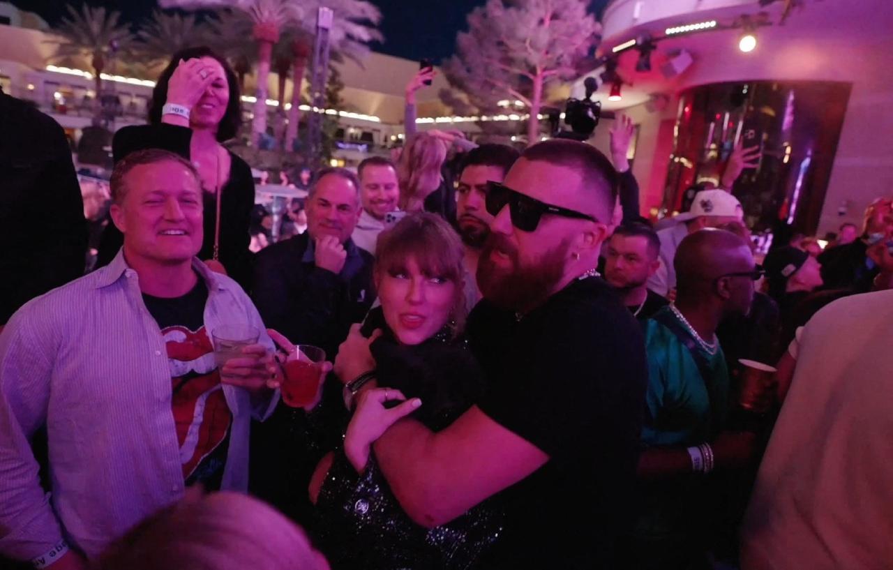 Taylor Swift Fans Love Clip Of Travis Kelce Kissing Pop Star: Watch