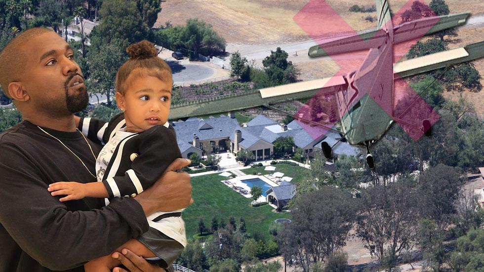 Kanye West Wants A No-Fly Zone Over His Home: Report