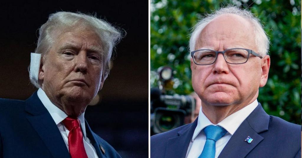 Donald Trump Claims He Saved Tim Walz From 'Angry' BLM Protestors