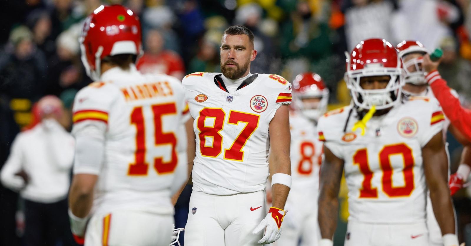 Travis Kelce Screams In Kansas City Chiefs Coach Andy Reid's Face