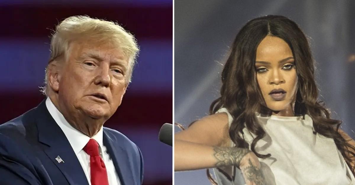 Donald Trump Declares Rihanna Has 'NO TALENT' Before Super Bowl