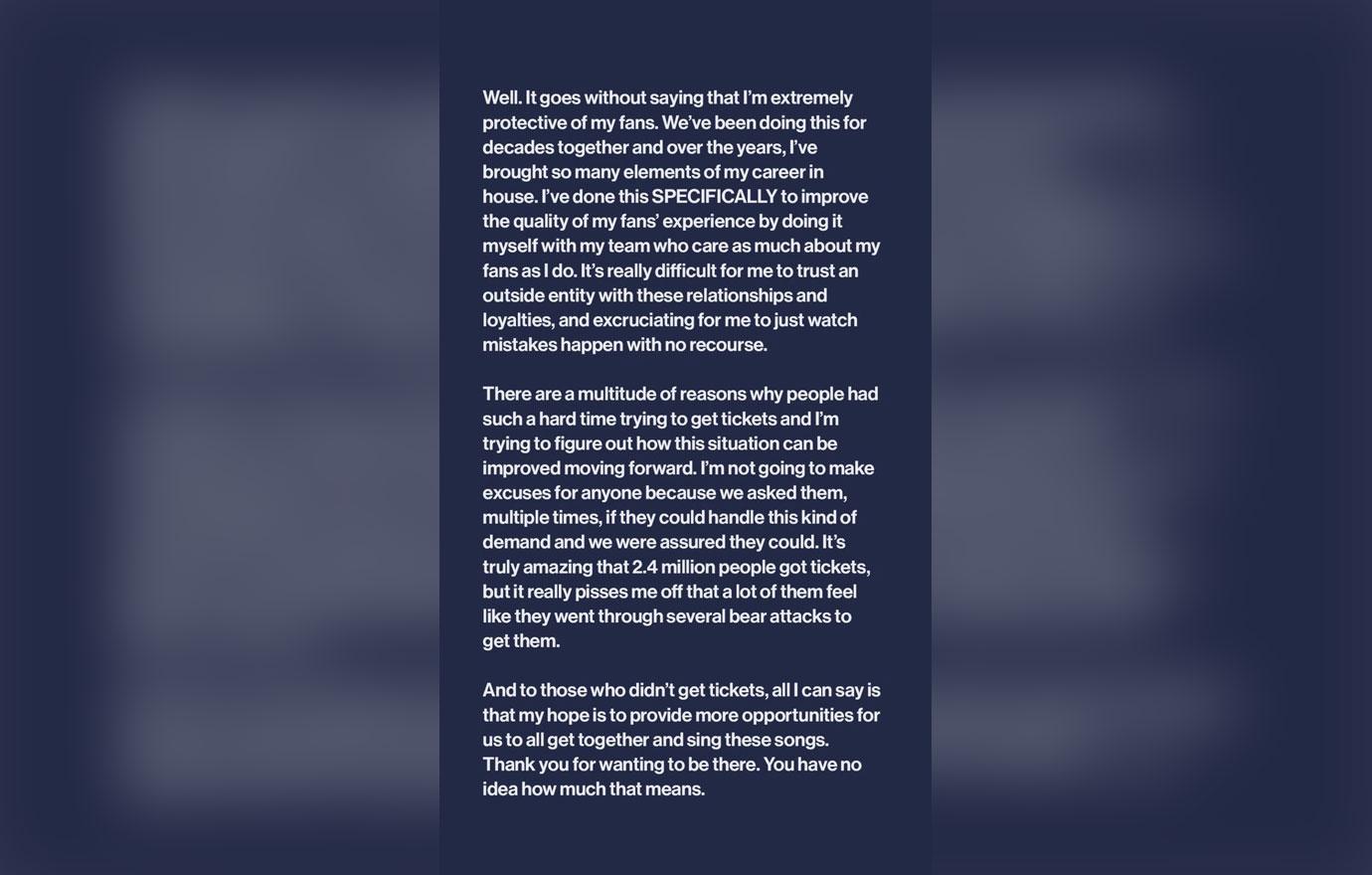 Taylor Swift Speaks Out About Ticketmaster Scandal Taylor Swift Speaks Out About Ticketmaster Scandal