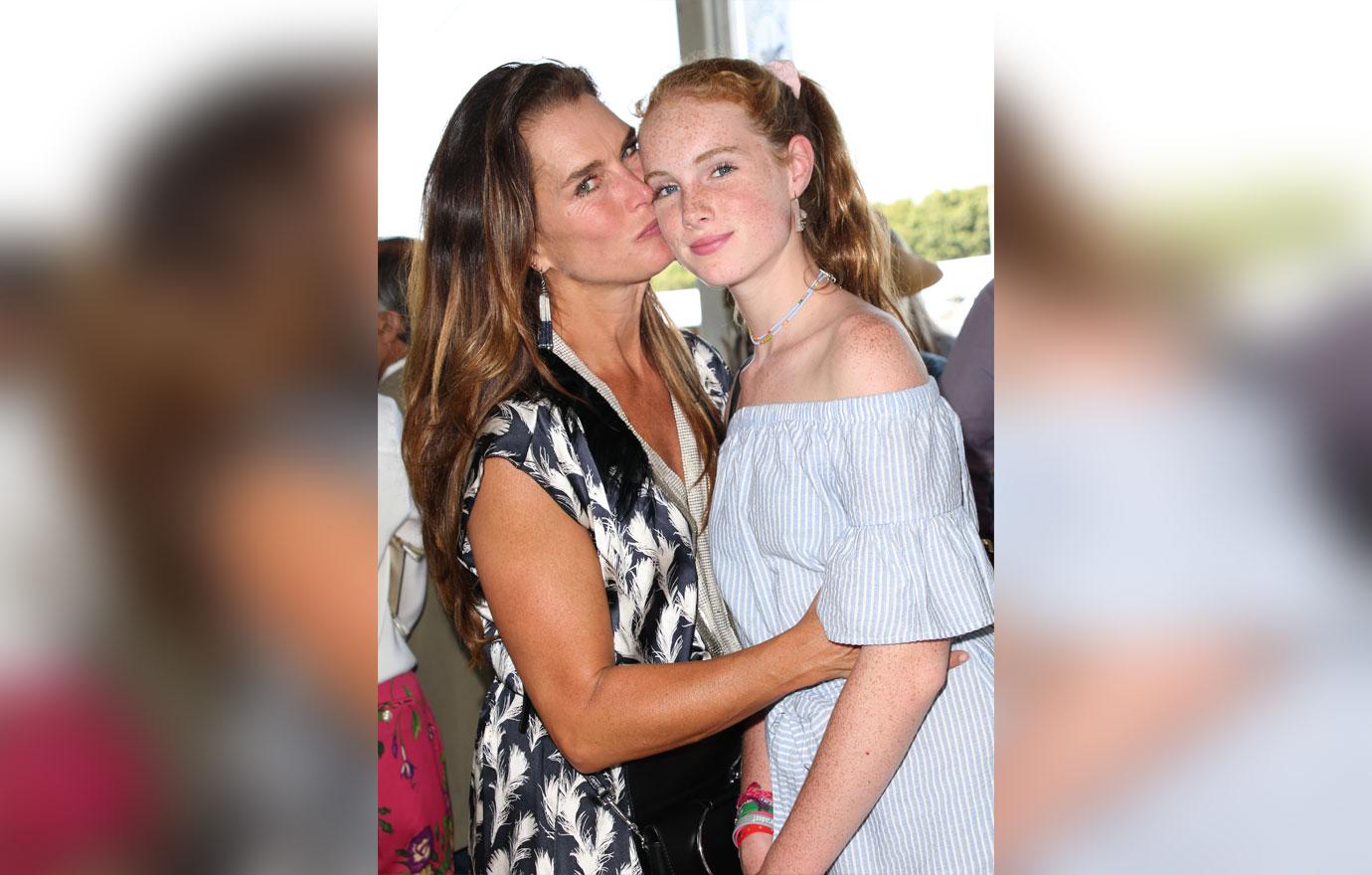 Brooke Shields Poses With Her Stunning Daughter Grier At A Horse Show