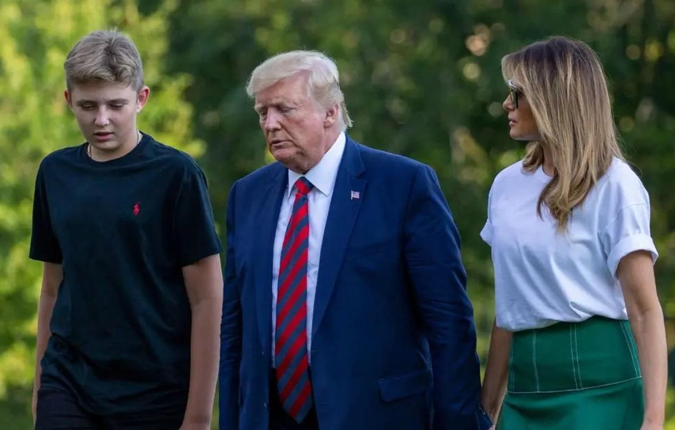 Donald Trump 'Barely Made It' To Son Barron's Graduation On Time