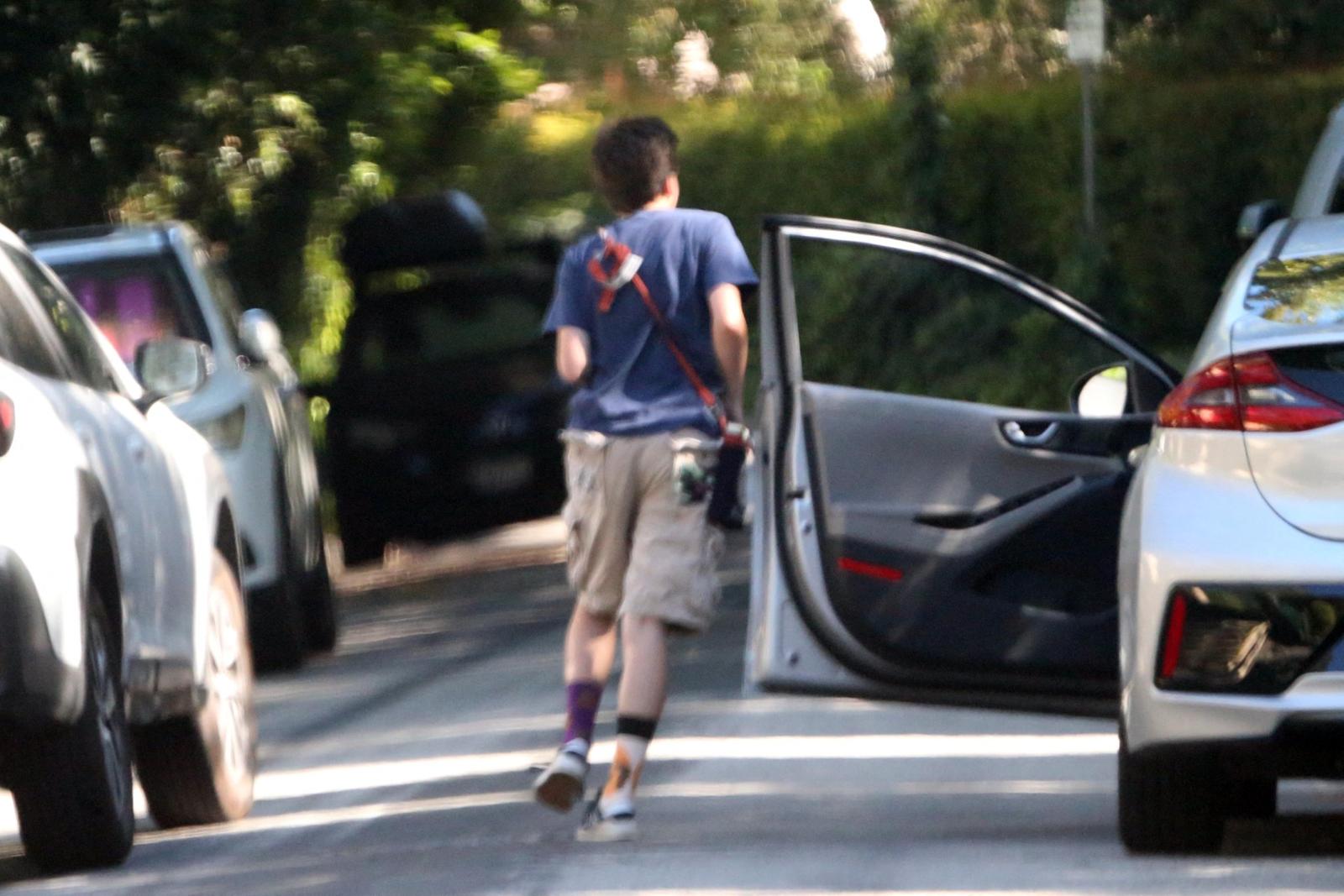 Ben Affleck's Middle Child Fin, 15, Takes Driving Lessons: Photos