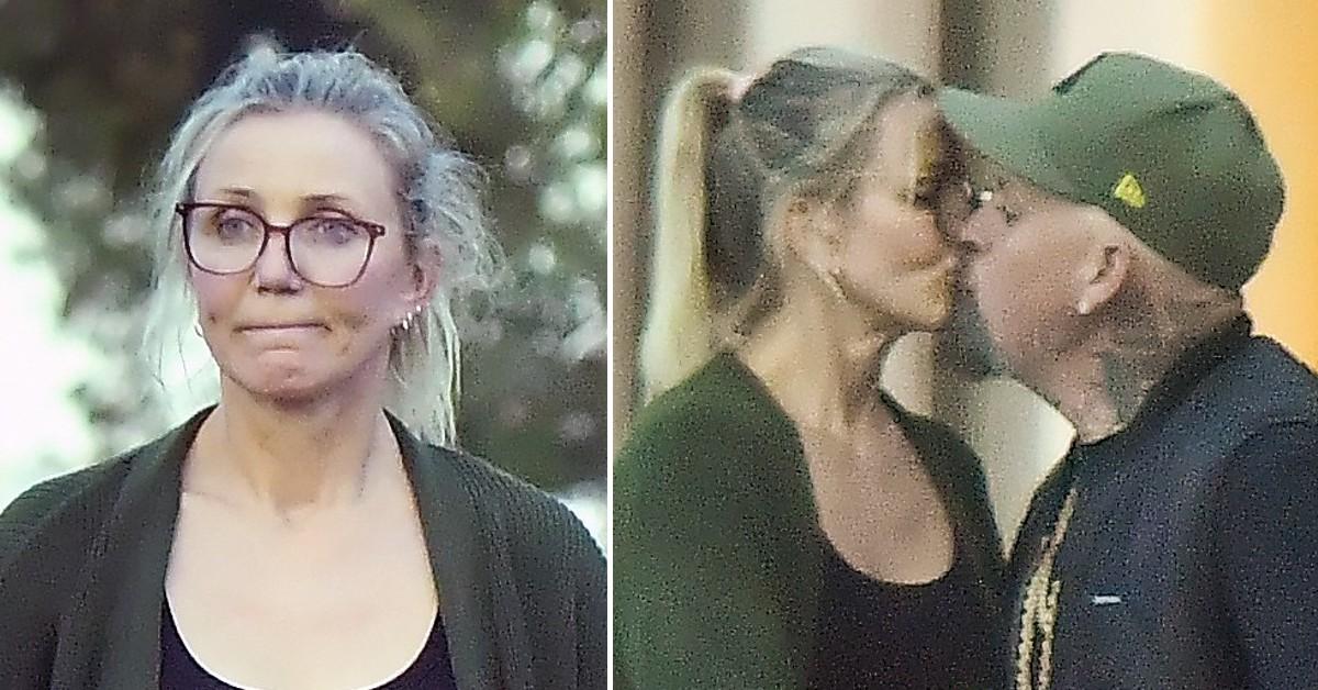 Cameron Diaz & Benji Madden Kiss On Rare Public Date With Kids: Photos