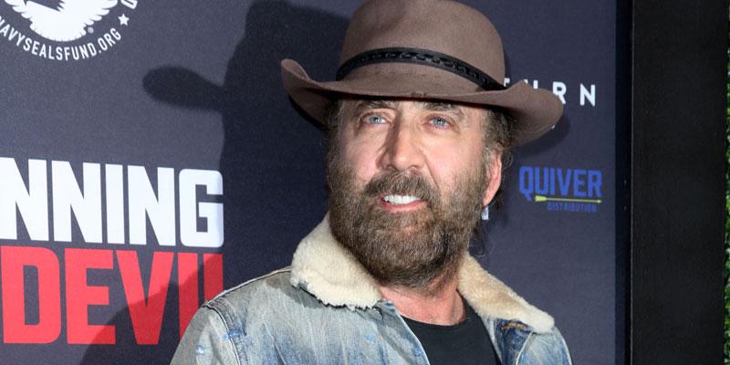 Nicolas Cage Debuts Scruffy Beard At 'Running With The Devil' Premiere ...