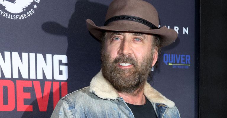 Nicolas Cage Debuts Scruffy Beard At 'Running With The Devil' Premiere ...