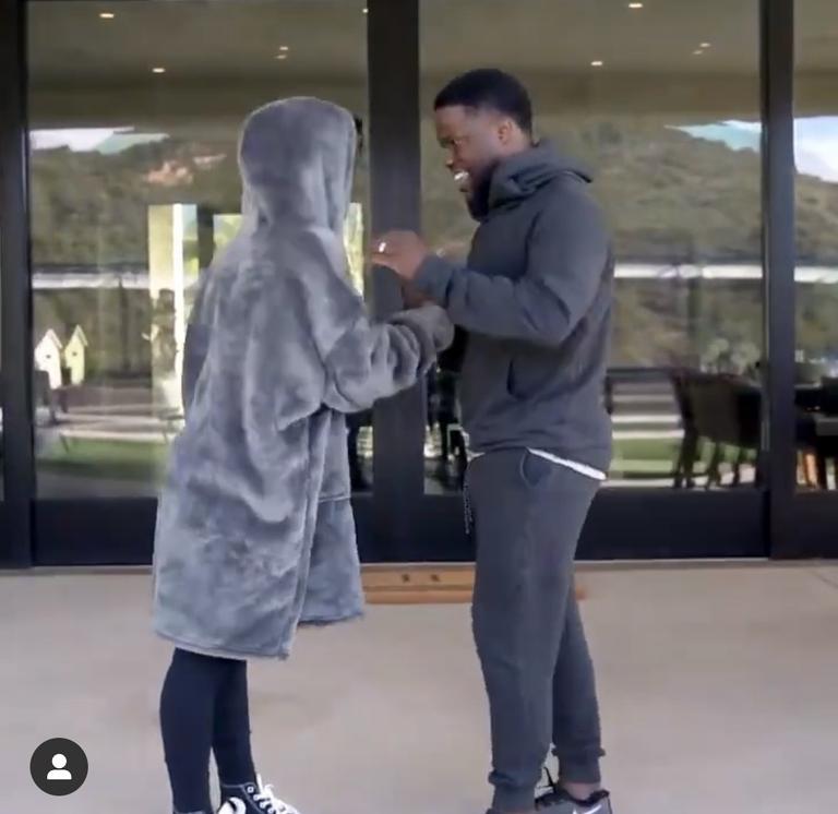 Kevin Hart Showcases His Dance Moves With Daughter Heaven