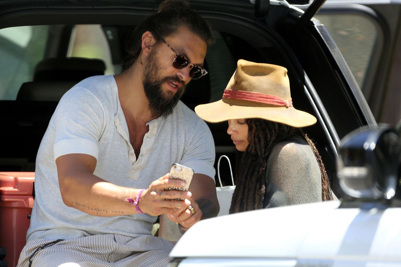 Jason Momoa And Lisa Bonet Pack On Pda During Romantic Picnic