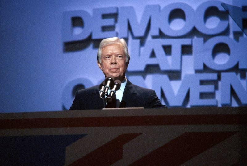 Jimmy Carter Makes Appearance At Rosalynn Carter's Memorial Service