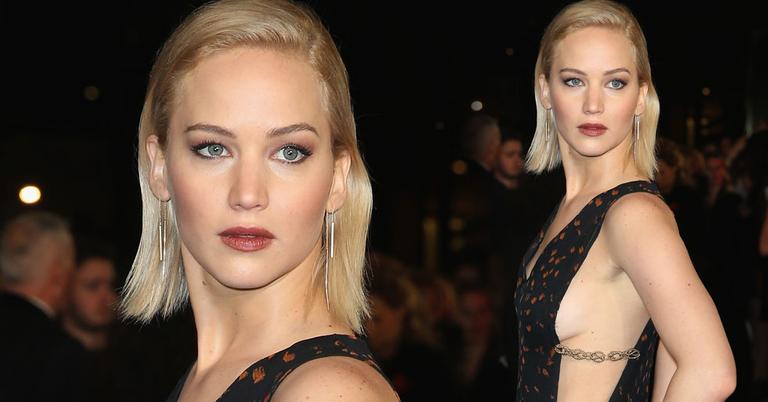 Jennifer Lawrence Flashed Major Side Boob At Hunger Games Premiere See