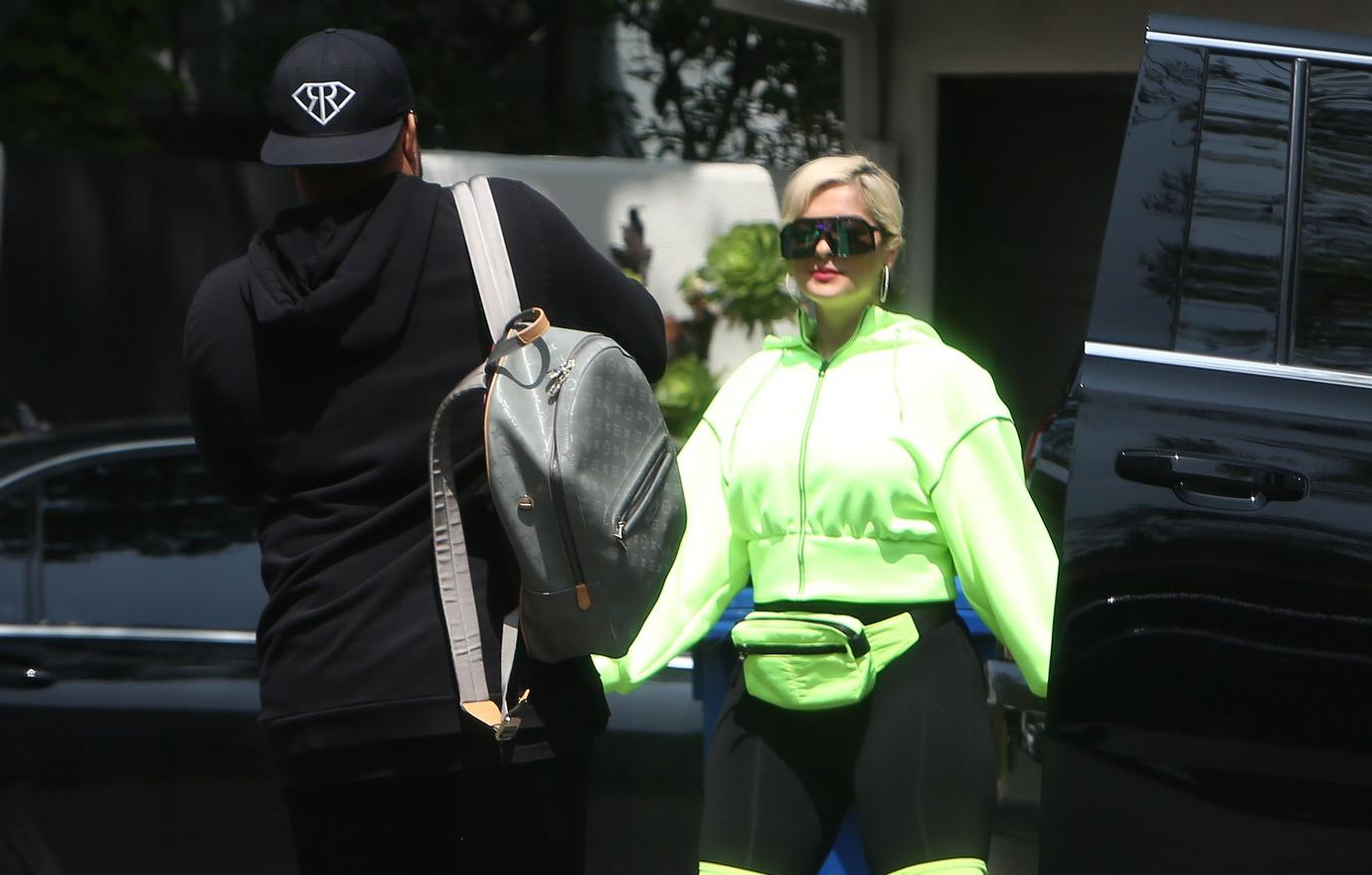Bebe Rexha Dresses In Head To Toe Neon