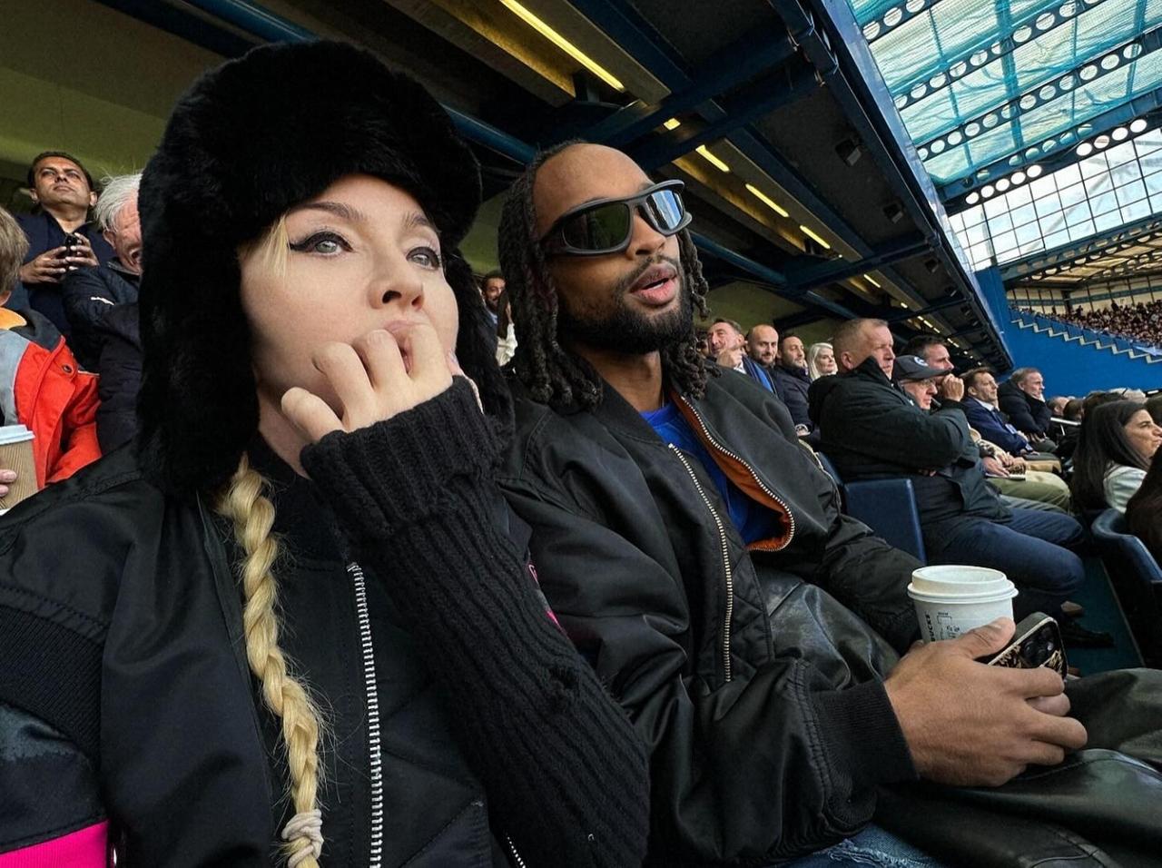Madonna Attends Soccer Game With Rumored Boyfriend Akeem Morris: Photos
