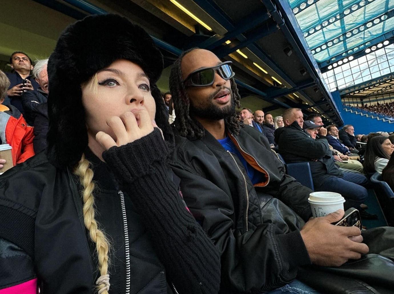 Madonna Attends Soccer Game With Rumored Boyfriend Akeem Morris: Photos