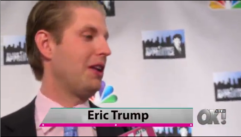 Eric Trump on Working With Father Donald Trump on 'Celebrity Apprentice!'