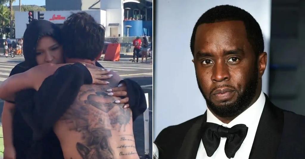 Cassie Ventura Hugs Husband After He Ran Marathon For Domestic Violence