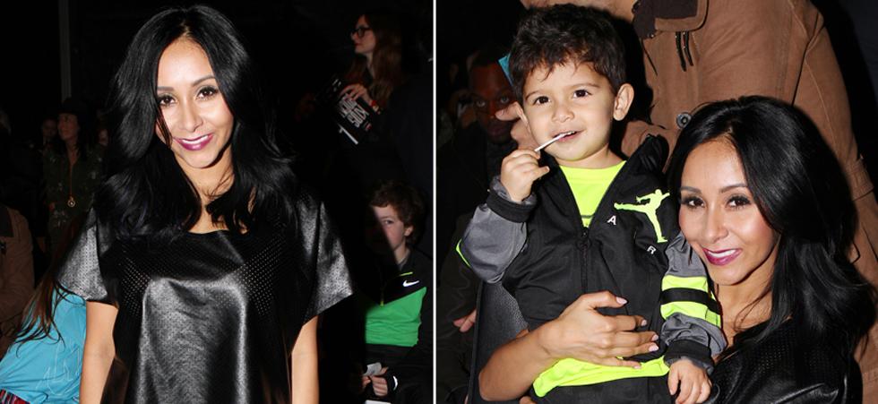 Snooki Sits Front Row At NYFW With Two-Year-Old Son Lorenzo Just Days ...