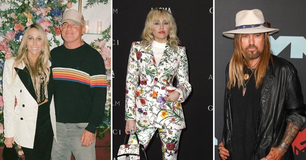 Miley Cyrus' Stepdad Dominic Purcell Supports Her At Grammys