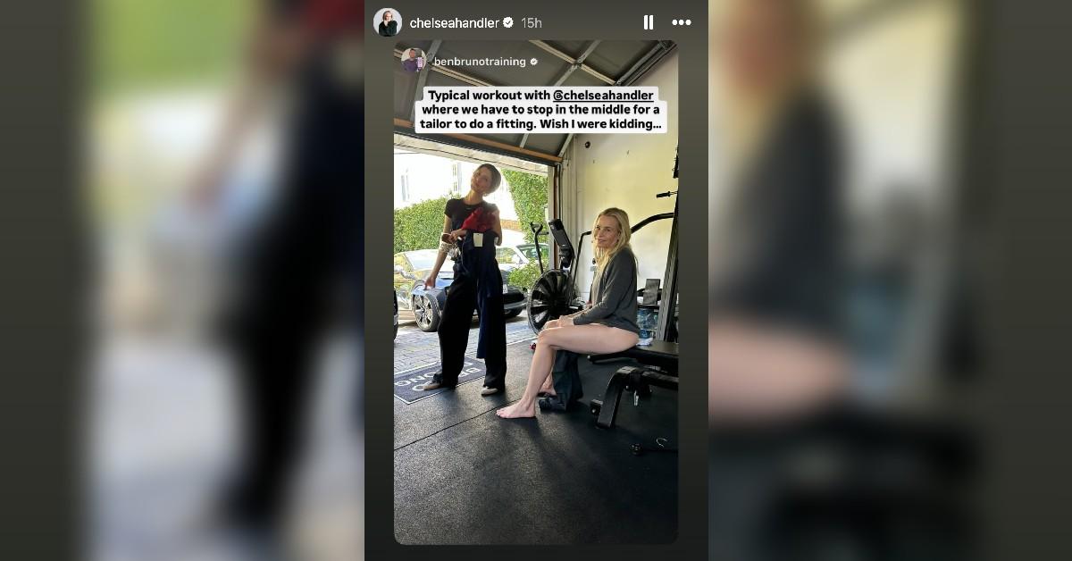 Chelsea Handler Goes Pantless During Workout: Photo