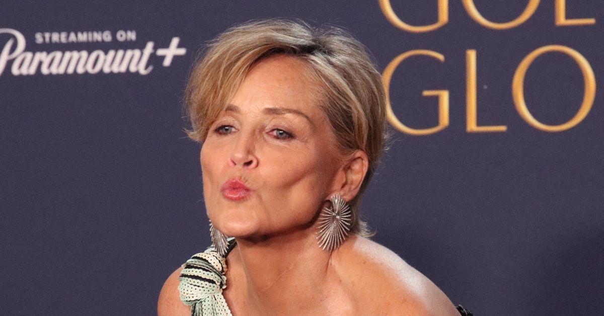 Sharon Stone Goes Braless In Stunning See-Through Top