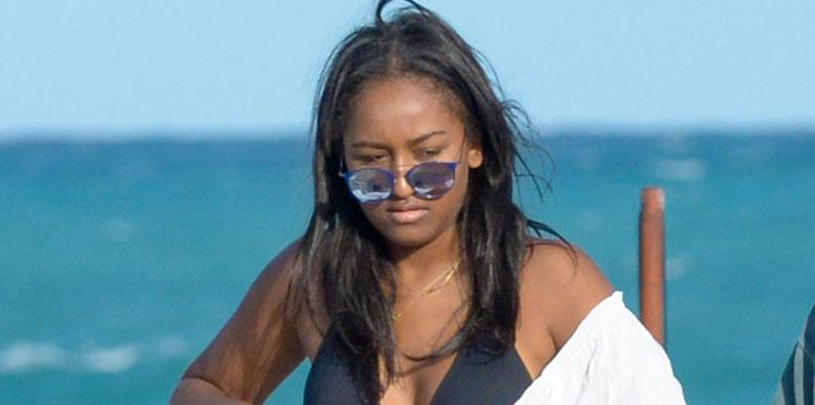 Sasha Obama Vacations In Miami