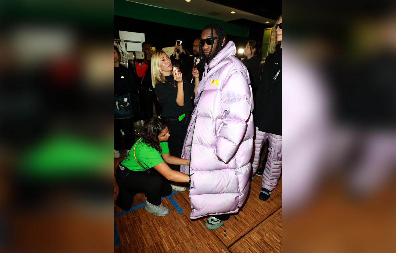 Rapper Offset Models For Off-White During Paris Fashion Week