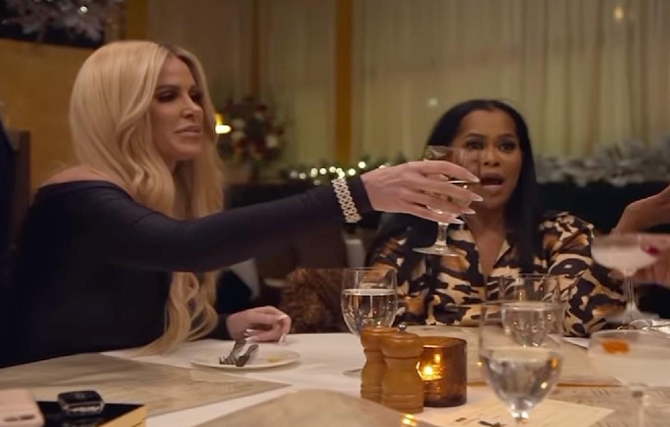 Kim Zolciak Throws Shade At Kenya Moore During 'RHOA' Return: Watch