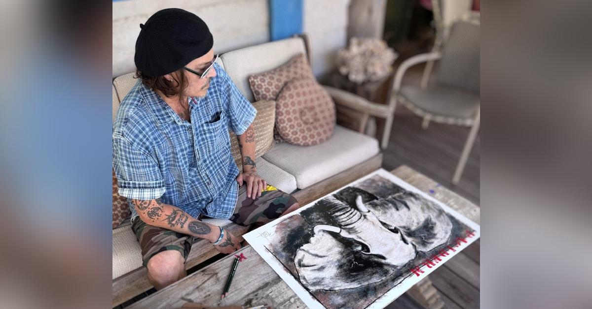 Johnny Depp Earns Praise For Showing Off His Impressive Artwork