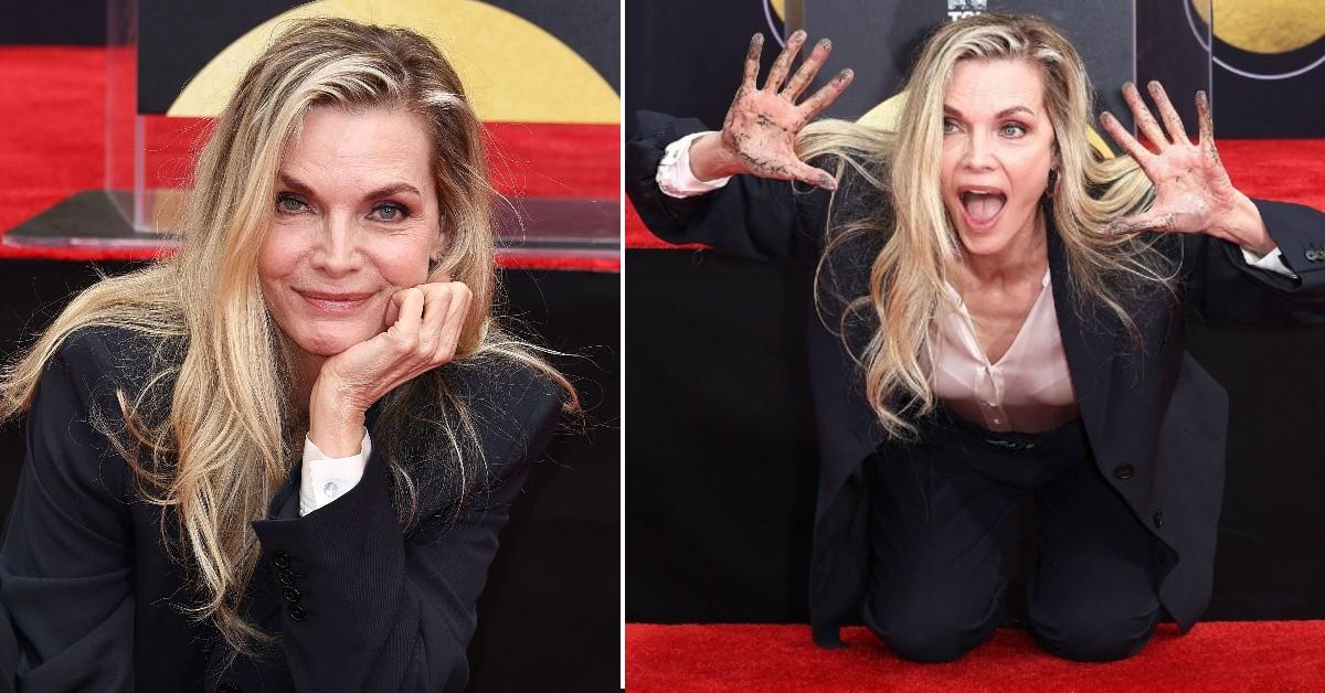Michelle Pfeiffer Stuns At Hollywood Handprint Ceremony: Photos