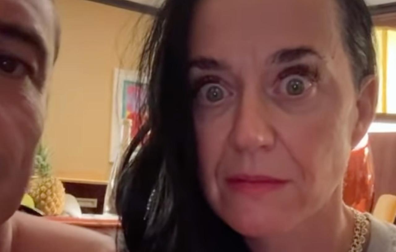 Katy Perry Tries Out Aging Filter That 'Doesn't Work' On Orlando Bloom