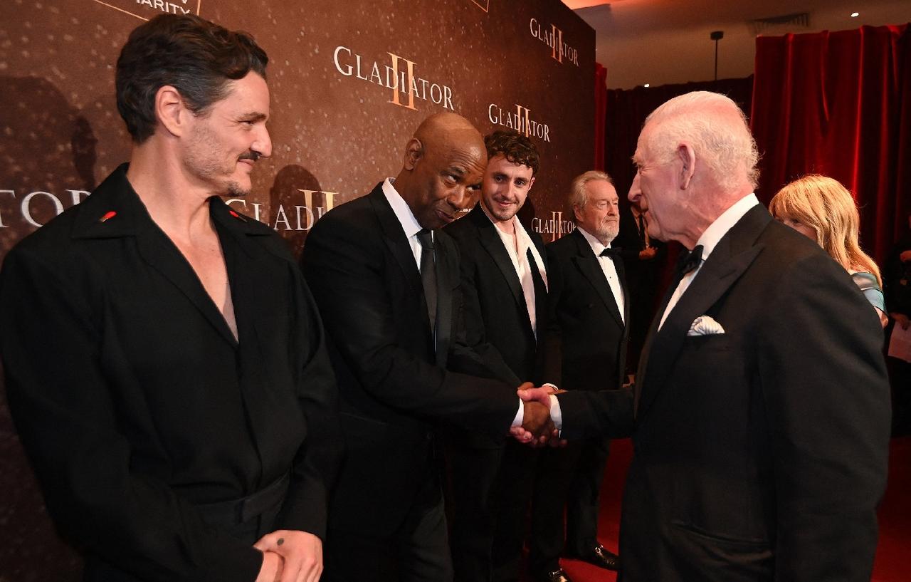 Denzel Washington Has Awkward Moment With King Charles At Premiere