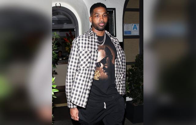 Corey Gamble Shows Off Tristan Thompson Jersey