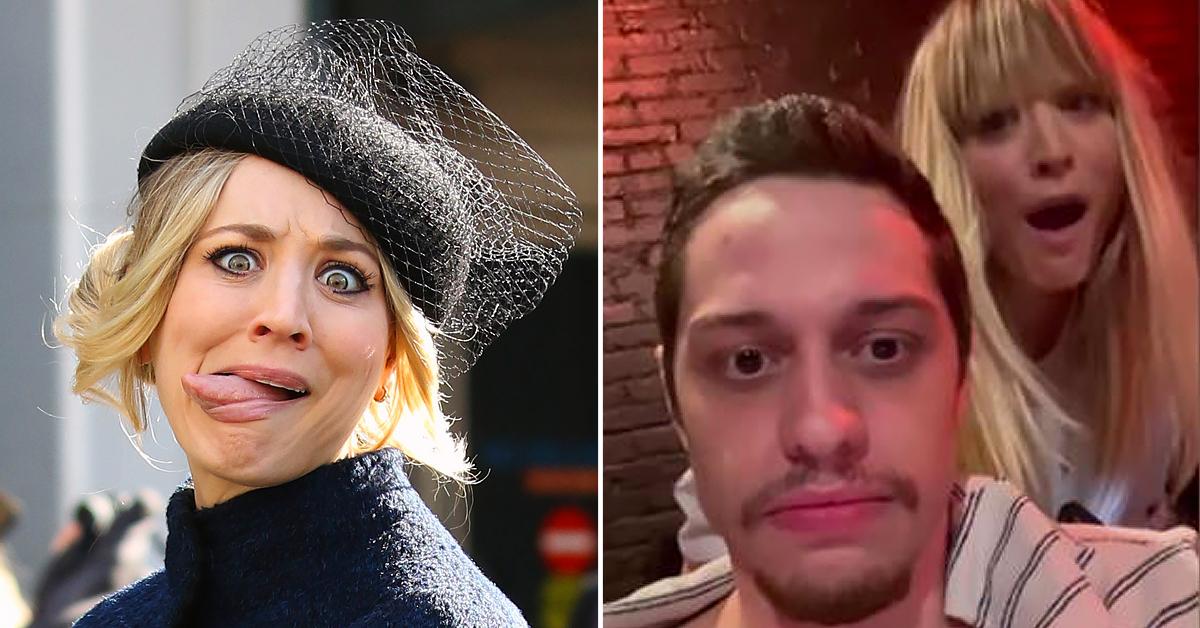 Kaley Cuoco Annoys Pete Davidson On Set Of Rom-Com 'Meet Cute'