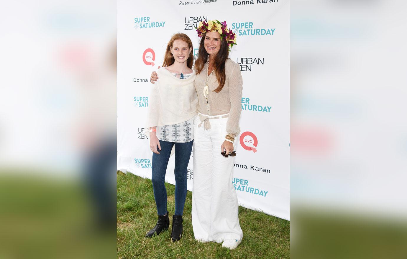 Brooke Shields Poses With Her Stunning Daughter Grier At A Horse Show