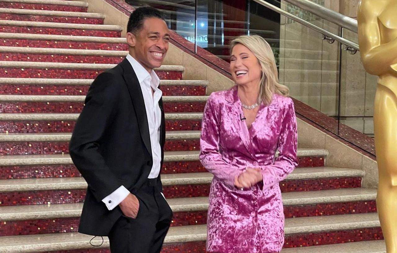 Amy Robach, T.J. Holmes Wear Sweats For Grocery Run In Miami