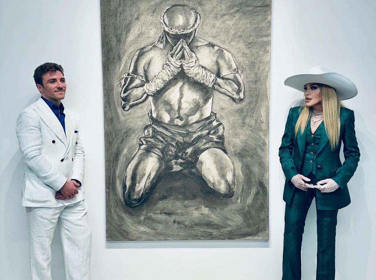 Madonna Visits Son Rocco's Art Exhibit On Night Off From Tour: Photos