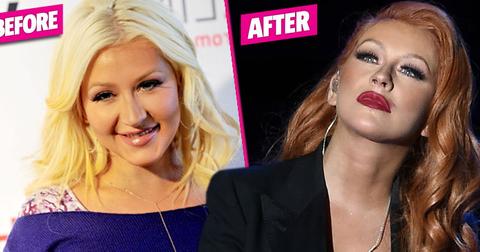 Secret Surgery! ‘Unhappy’ Christina Aguilera Debuts Shocking New Face ...