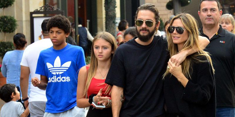 Heidi Klum & BF Tom Kaulitz Spend Some Quality Time With Her 4 Children