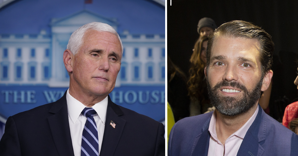 Mike Pence Jealous Of Attention Donald Trump Jr. Was Getting During ...