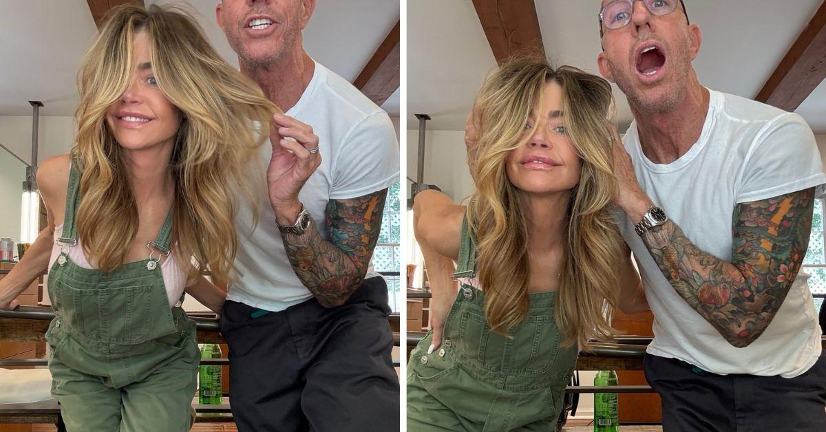 Denise Richards Shows Hair Makeover Alongside Stylist Chris McMillan